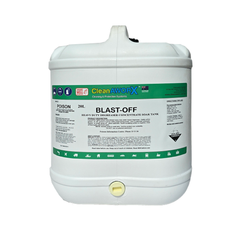 BLAST OFF Degreaser Heavy Duty Concentrate Water Based Degreaser 20L – Cleanaworx.com.au