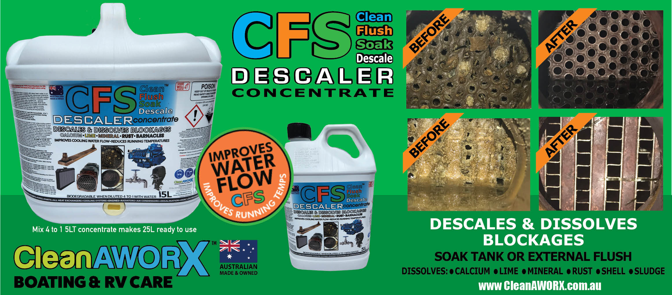 Descaler Concentrate 5L CFS – Cleanaworx.com.au