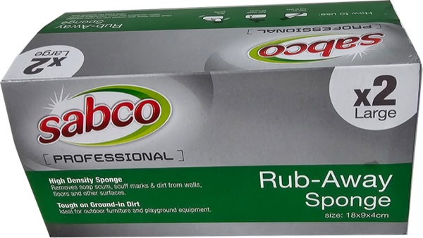 Sabco Magic Eraser Spong Large 2 pack 18x9x4cm – Cleanaworx.com.au