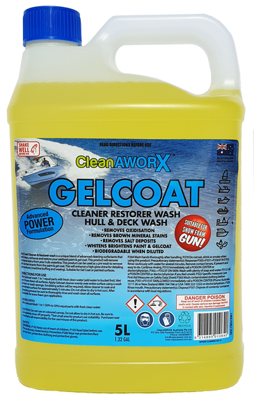 Gelcoat and Paint Cleaner Restorer Wash 5L – Cleanaworx.com.au